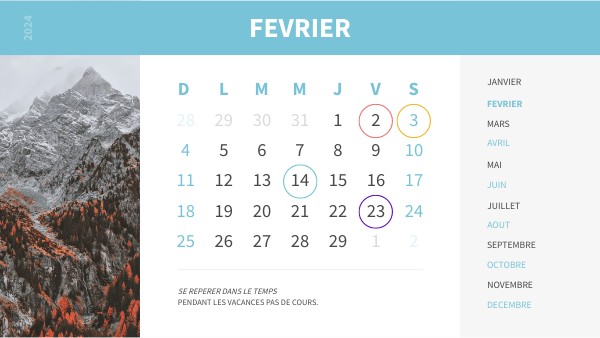 Calendrier 2024 | Genially
