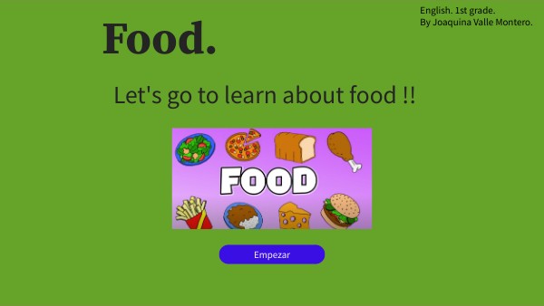 Food. 1st grade. | Genially