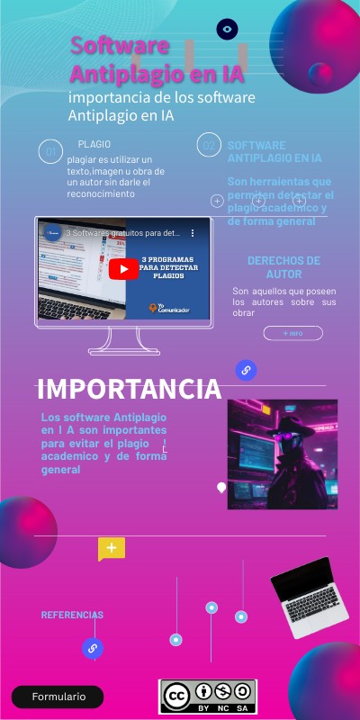 Infografía de los Softwares Anti plagio en IA | Genially