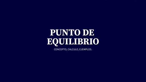 PUNTO DE EQ | Genially