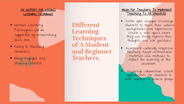 Reflection Of How Students Learn TRI-FOLD BROCHURE | Genially