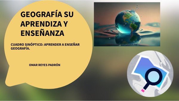Cuadro sinóptico aprender a enseñar geografía | Genially