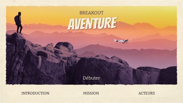Destination 1- Breakout aventure | Genially