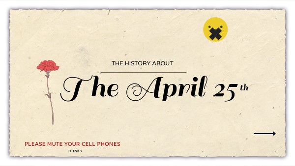 THE HISTORY ABOUT APRIL 25 | Genially