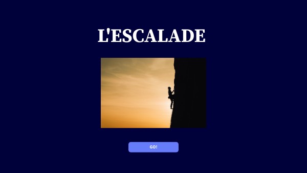 ESCALADE | Genially