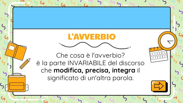 L'avverbio | Genially