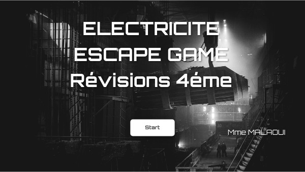 Electricité Escape game