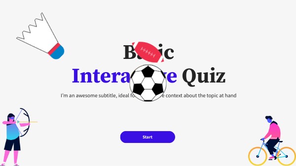 Quiz interactif basique