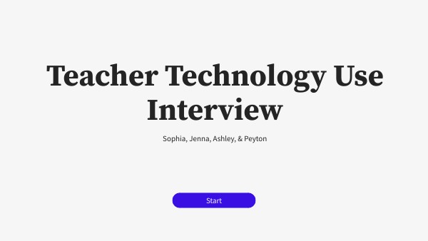 Teacher Interview | Genially
