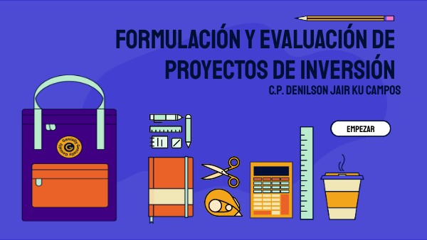 Presentación proyecto de inversión | Genially