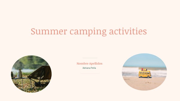 Summer camping activities | Genially