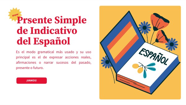 Presente del Modo Indicativo de Español | Genially