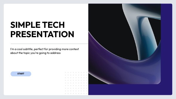 Simple Tech Presentation | Genially