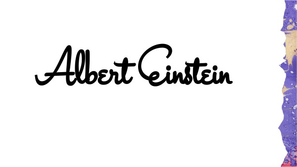 Albert Einstein