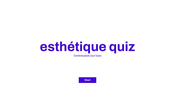 Quiz esthétique art et vie agreg | Genially