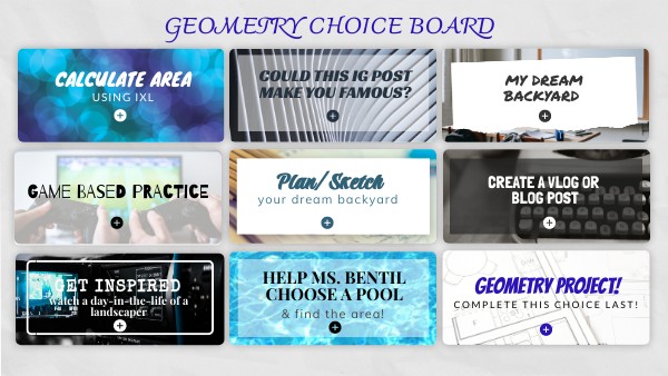 GEOMETRY CHOICEBOARD