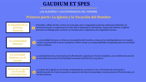 Gaudium et spes | Genially
