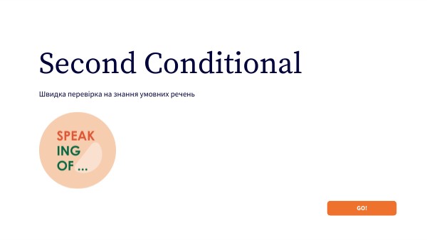 Second Conditional