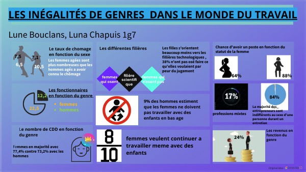 Les inégalités de genres au travail | Genially