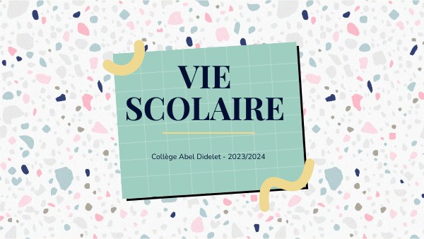 Présentation vie scolaire | Genially