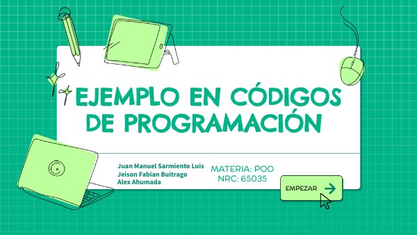 Los 4 pilares de POO en códigos | Genially