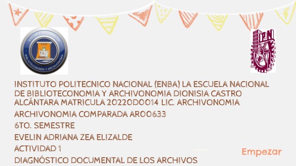 ACTIVIDAD 1 DIAGNÓSTICO DOCUMENTAL DE LOS ARCHIVOS | Genially