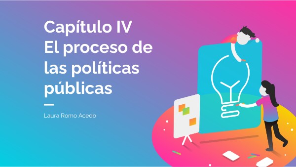 Laura Romo Acedo Capítulo IV El proceso de las políticas públicas | Genially