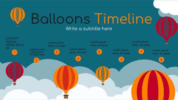 HOT AIR BALLOON TIMELINE | Genially