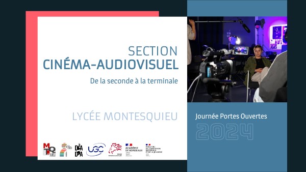 Présentation Section Cinéma-audiovisuel