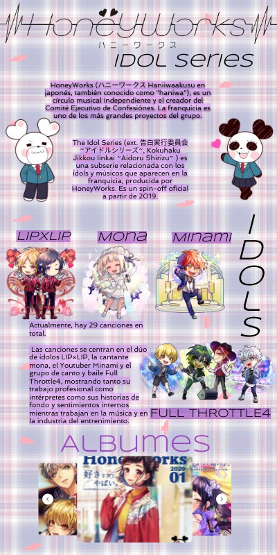 honeyworks idol series | Genially