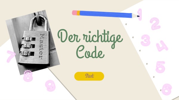 Der richtige Code | Genially