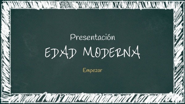 Edad moderna historia | Genially