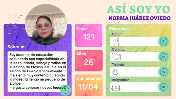 Tarjeta así soy yo | Genially