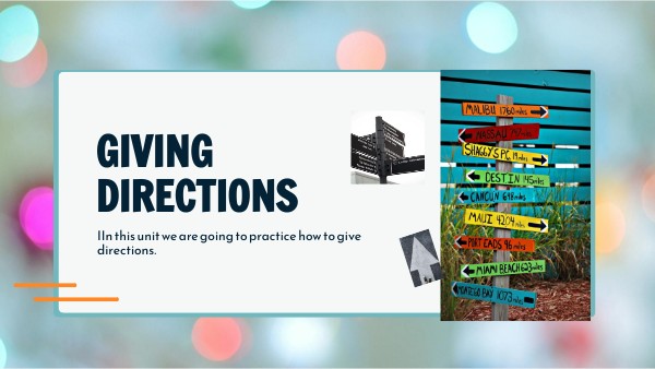 GIVING DIRECTIONS | Genially