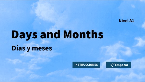 A1 Days and Months | Genially