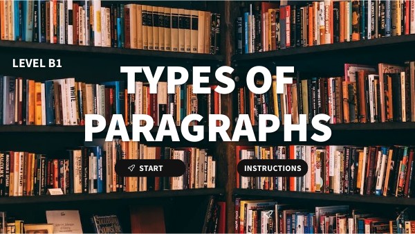 B1 Types of paragraphs | Genially