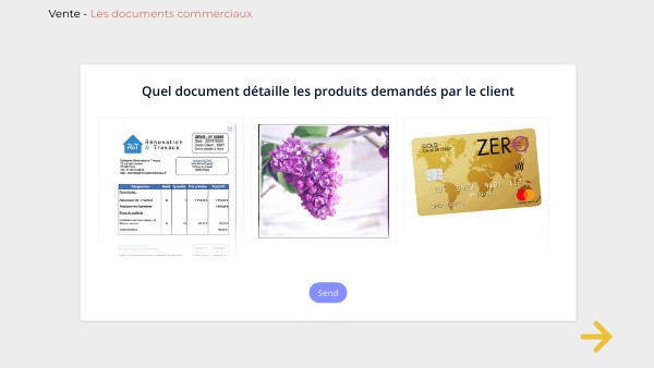 Quiz documents commerciaux