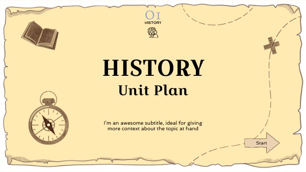 HISTORY UNIT PLAN | Genially