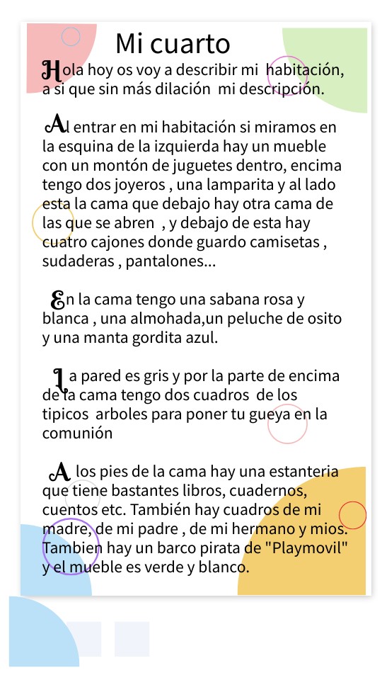 descripción de mi cuarto Andrea Lara Buitrago 11