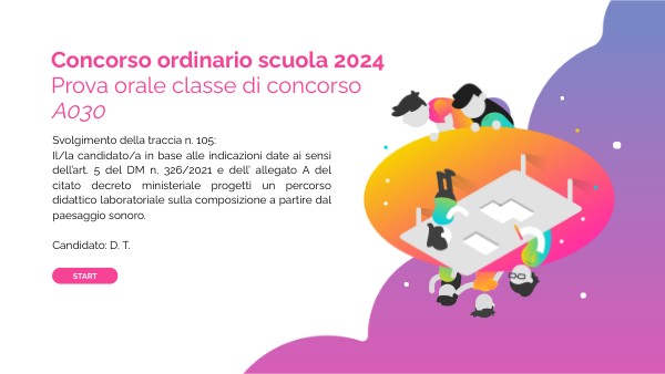 Prova orale classe di concorso A030 | Genially