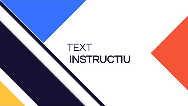 text instructiu. | Genially