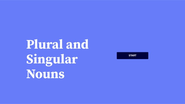 Plural and Singular Nouns | Genially