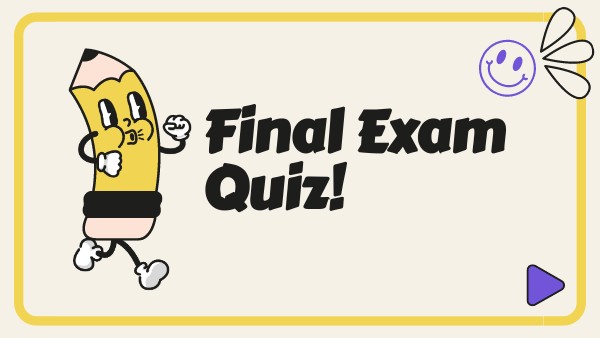 (8th) Final Exam Prep