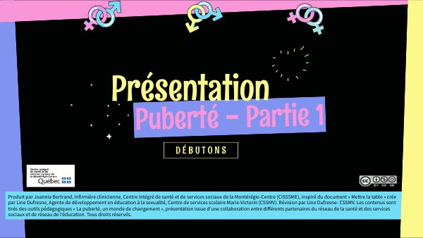 PUBERTÉ (5e année) - Partie 1 | Genially