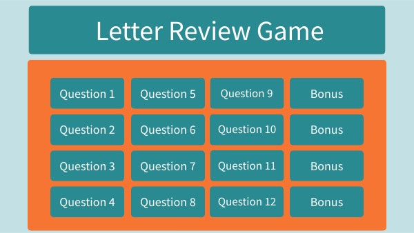 Letter Review Game