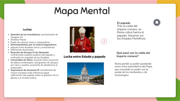 Lucha entre Estado y Papado | Genially