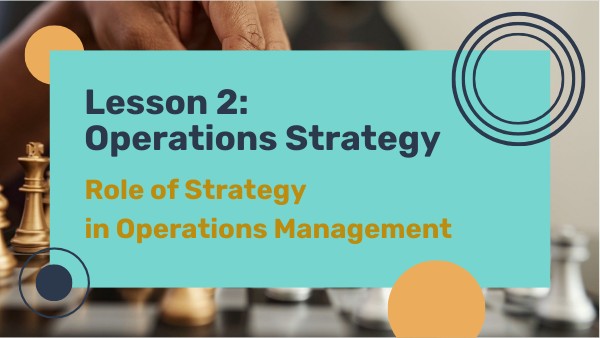 OPERATIONS STRATEGY | Genially