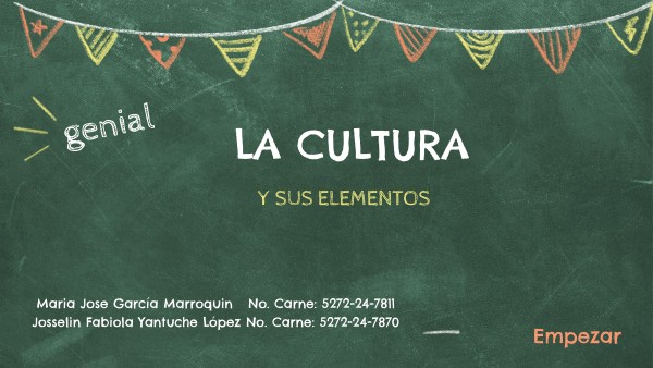 Presentación Cultura y Tradición | Genially