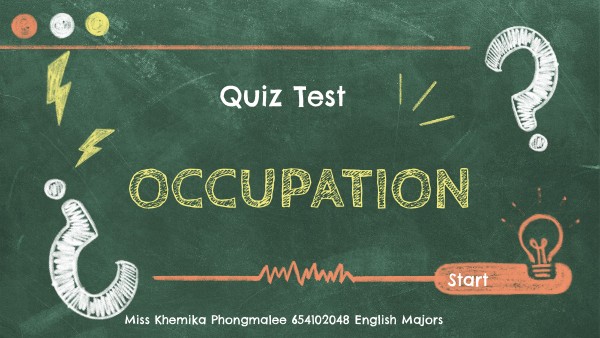Occupation Quiz test | Genially