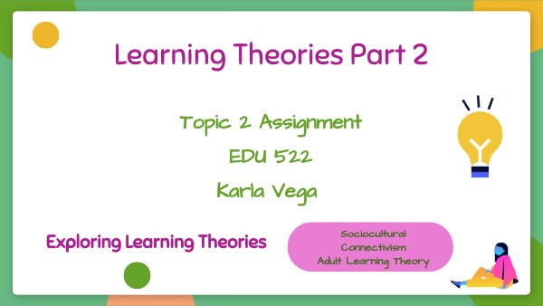Vega-Learning Theories Part 2 | Genially